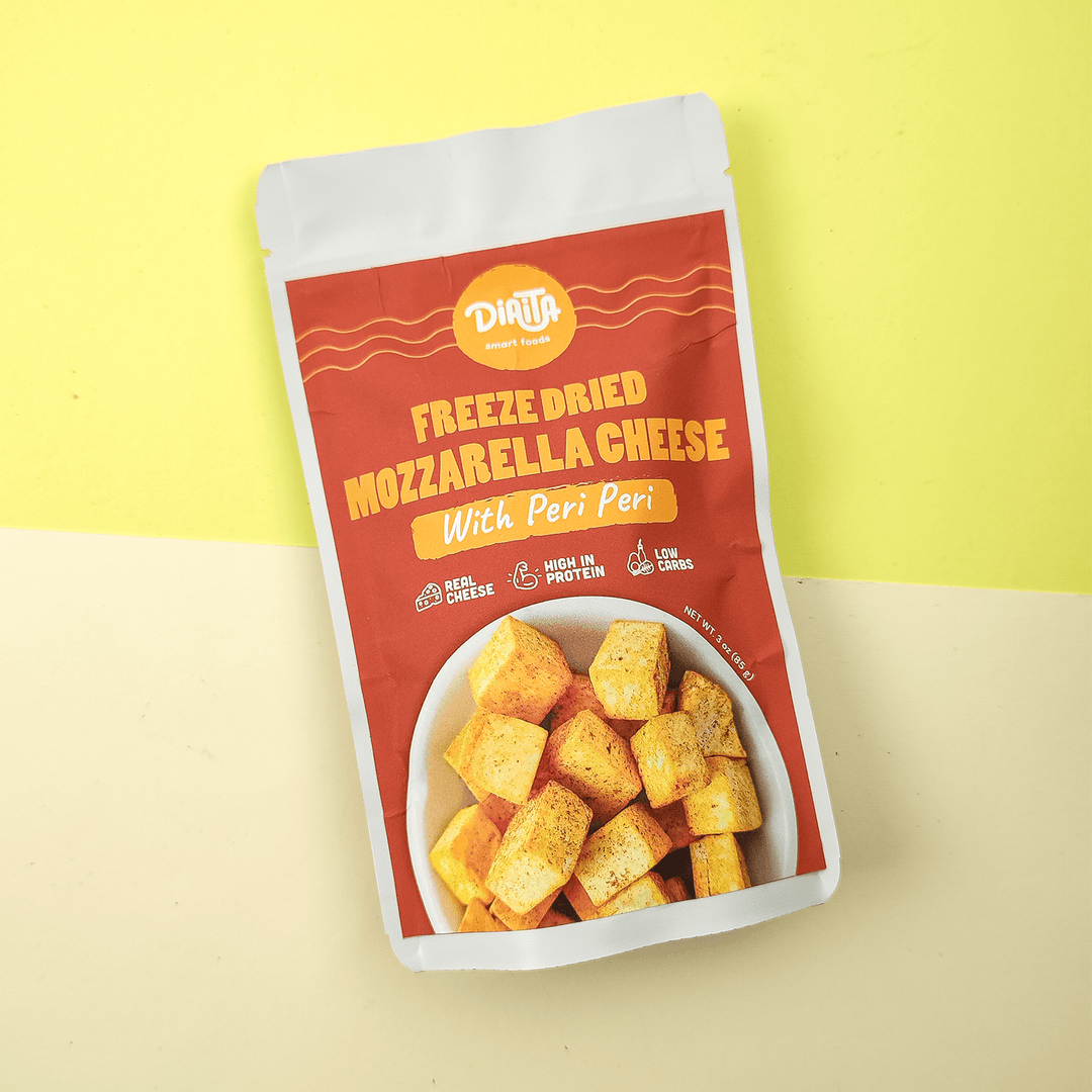 Freeze Dried Mozzarella Cheese With Peri Peri – Diaita Foods